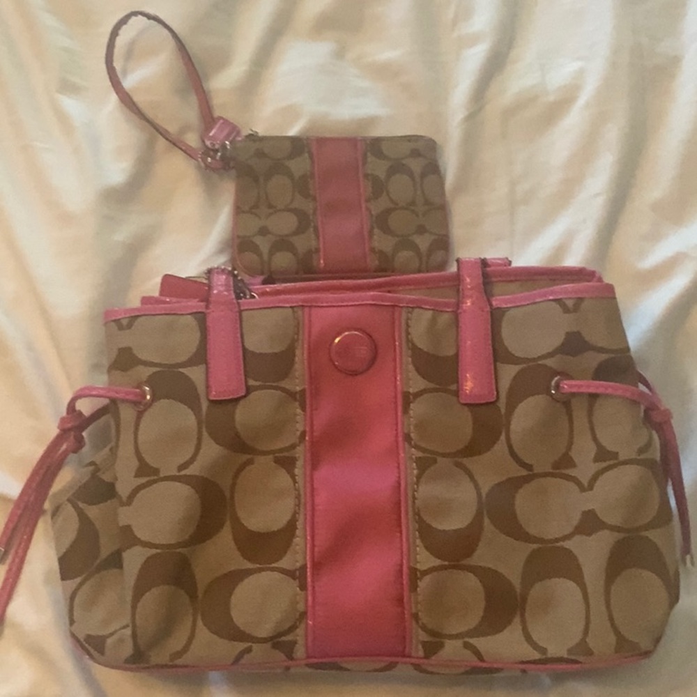 Coach Signature Carryall Stripe - Gem